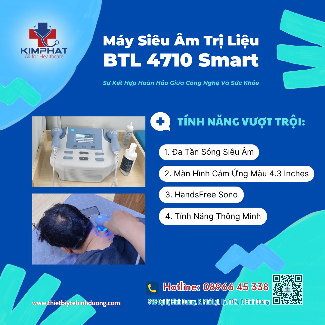 Máy Siêu Âm Trị Liệu BTL 4710 Smart: Sự Kết Hợp Hoàn Hảo Giữa Công Nghệ Và Sức Khỏe